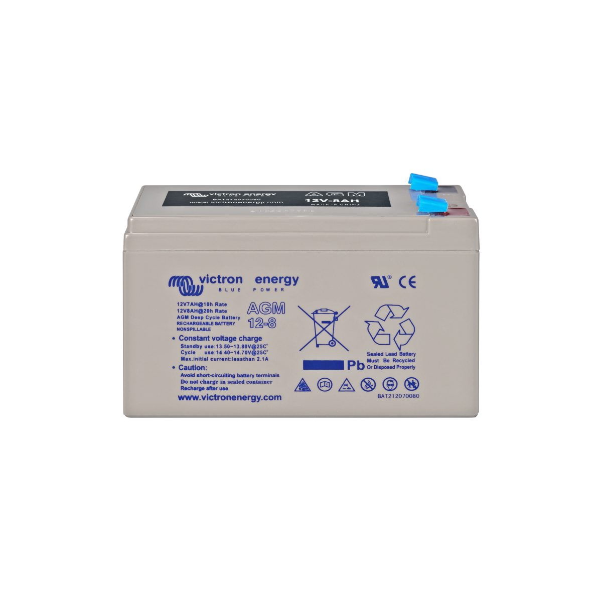 Mr Batteries Ltd - Victron Energy 12V/8Ah AGM Deep Cycle Battery